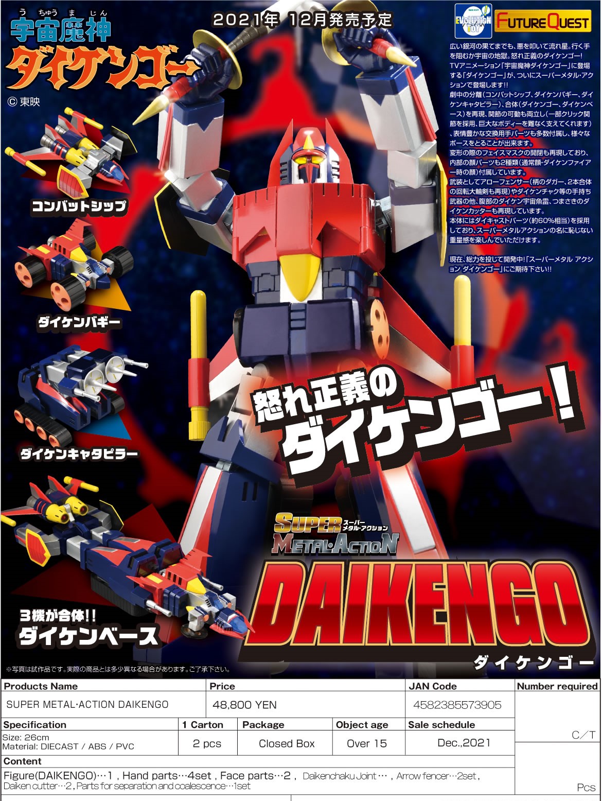 Daikengo Metal Action – Tv AnimeColor proposto dalla Jungle - Toyzntech ...